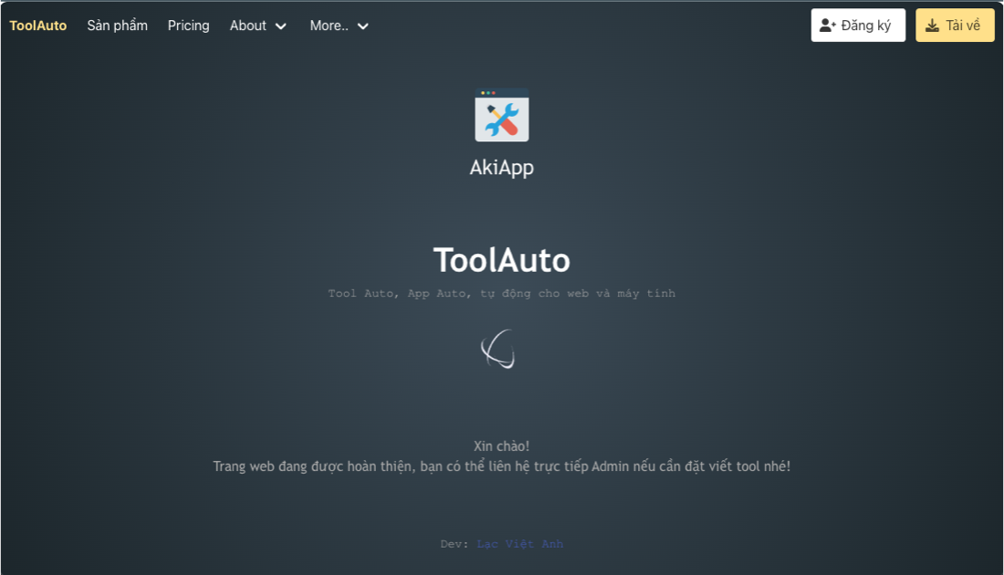Tool Auto, App Auto, tự động cho web và máy tính | AkiNet